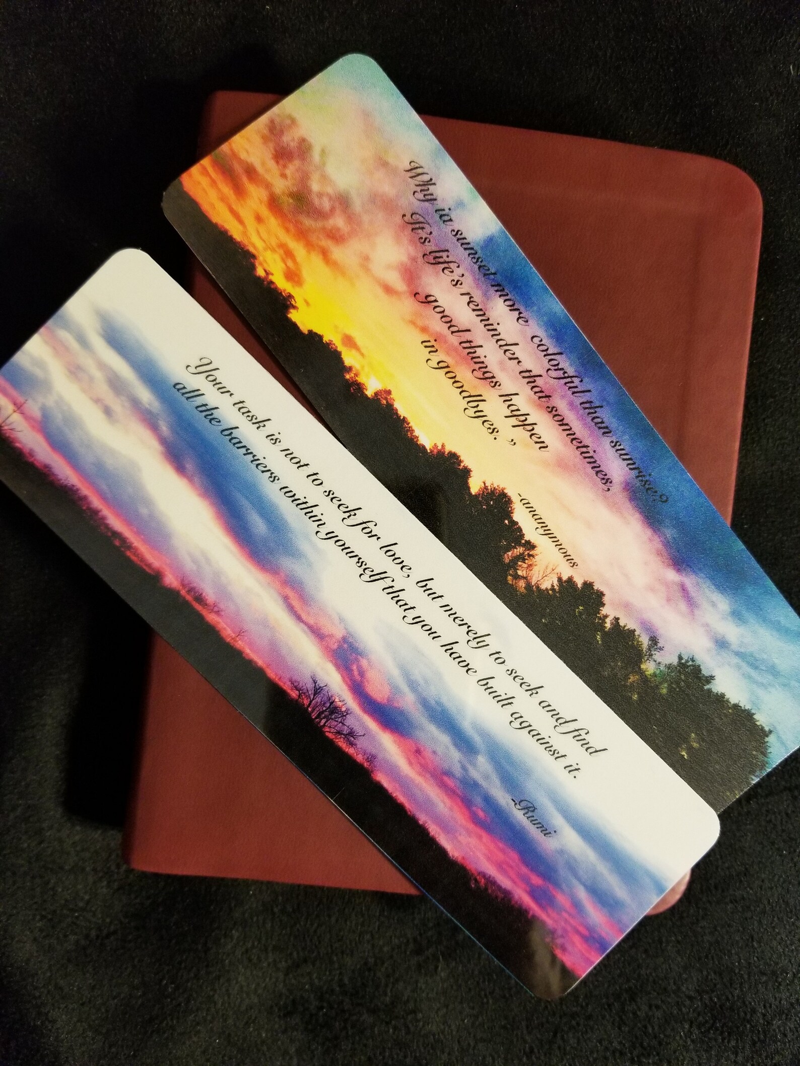 Sunset Bookmarks - Etsy