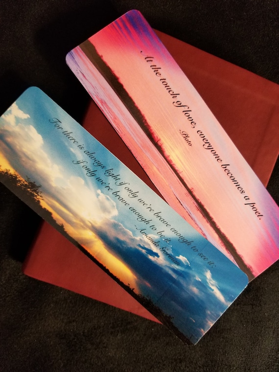 Sunset Bookmarks | Etsy