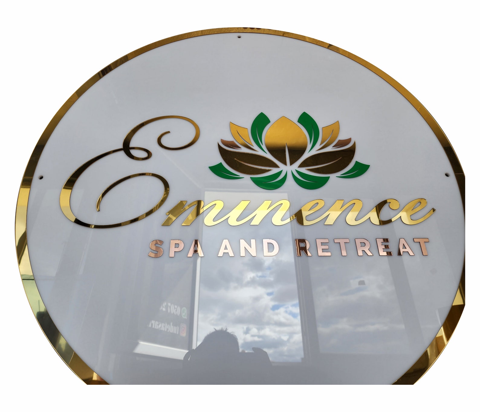 Custom Laser Cut Mirror Acrylic Logo Sign on Acrylic With - Etsy