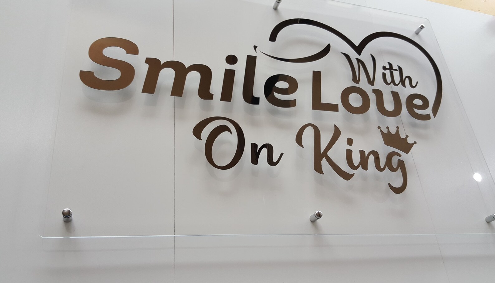 Custom Laser Cut Mirror Acrylic Logo Sign on Clear Acrylic - Etsy