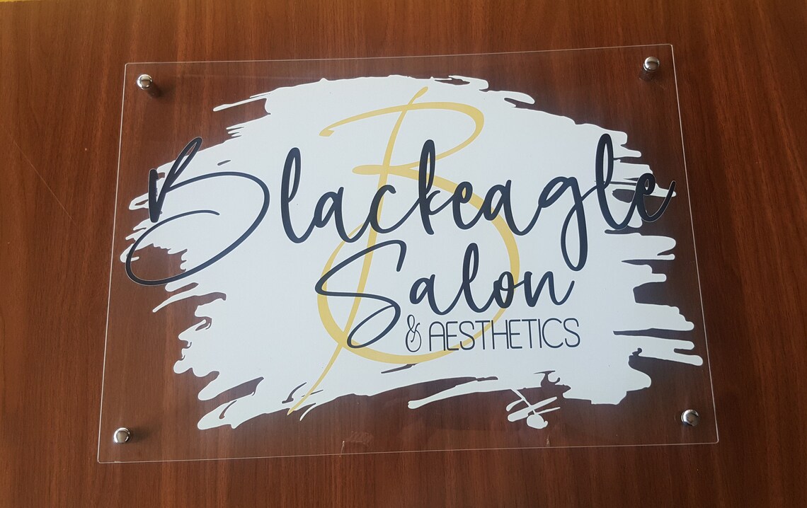 Custom Acrylic Business Logo Sign Personalied Name Sign Logo | Etsy