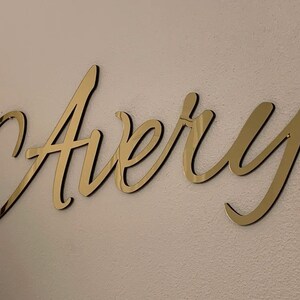 Personalized Mirror Acrylic Name Sign: Nursery, Party Decor - Etsy