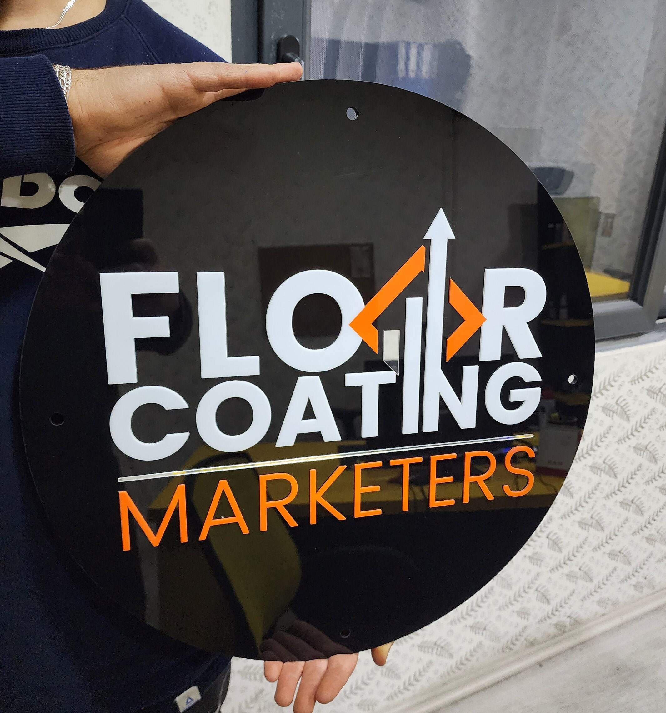 Custom Laser Cut Mirror Acrylic Logo Sign on Acrylic With Stand Offs - Etsy