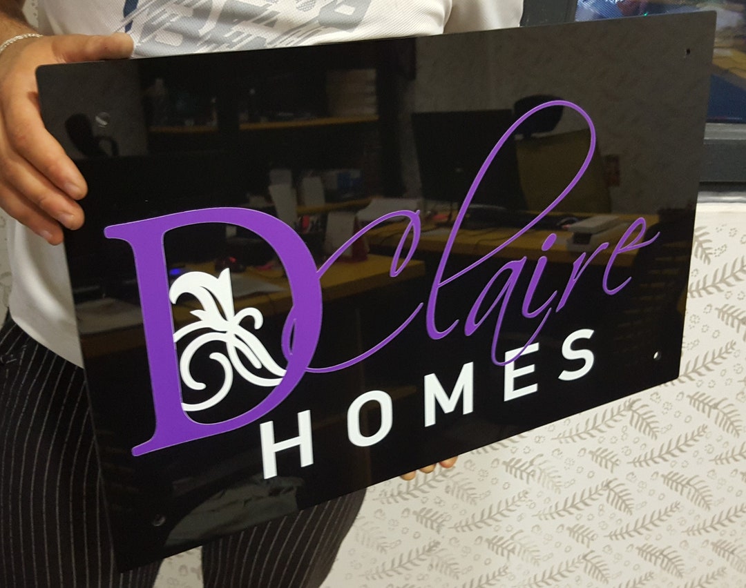 Custom Acrylic Business Logo Sign Personalied Name Sign Logo Business ...