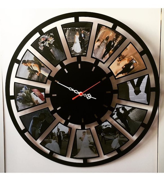 Personalized Wall Clock With Picture | Etsy