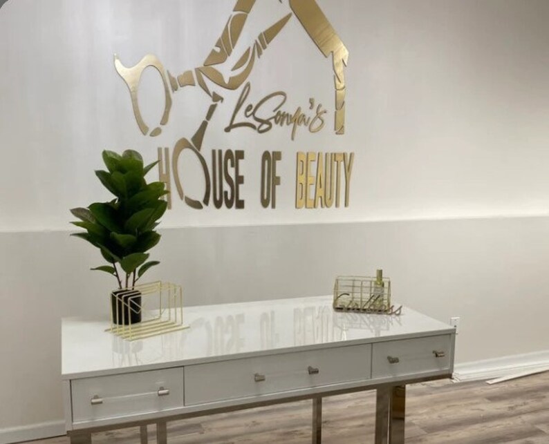 Laser Cut Logo Sign, Custom 3D Business Sign, Wall Decor, Personalized ...