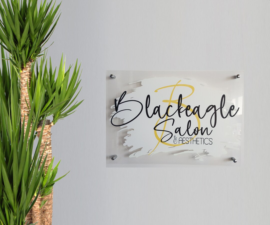 Custom Acrylic Business Logo Sign Personalied Name Sign Logo Business ...