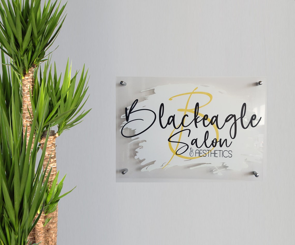 Custom Acrylic Business Logo Sign Personalied Name Sign Logo - Etsy