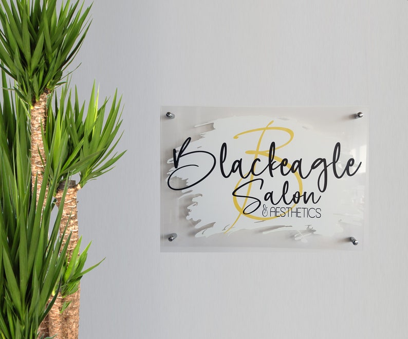 Custom Acrylic Business Logo Sign Personalied Name Sign Logo - Etsy