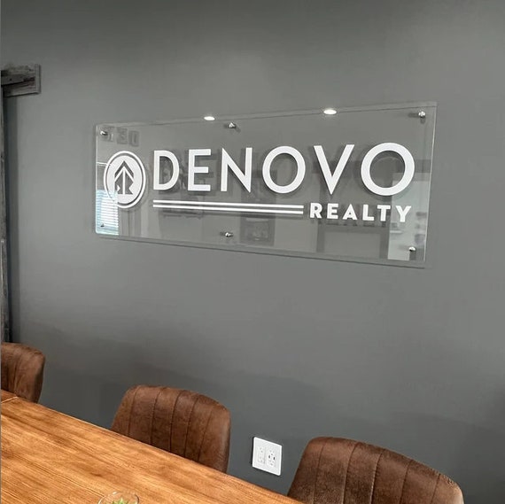 Custom Laser Cut Mirror Acrylic Logo Sign on Acrylic With - Etsy