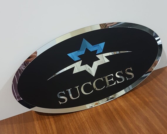 Mirror Logo Sign Acrylic Custom Logo Decoration Office Door | Etsy