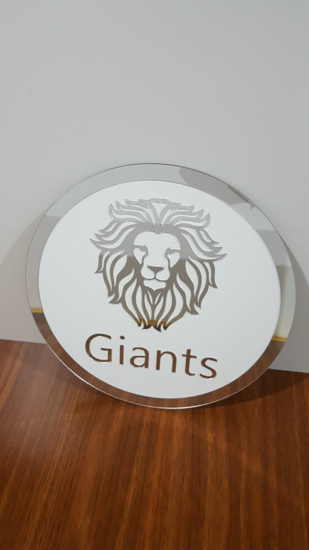 Mirror Logo Sign Acrylic Custom Logo Decoration, Office Door Sign Large ...