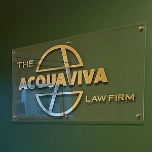 Custom Laser Cut Mirror Acrylic Logo Sign on Acrylic With Stand Offs - Etsy