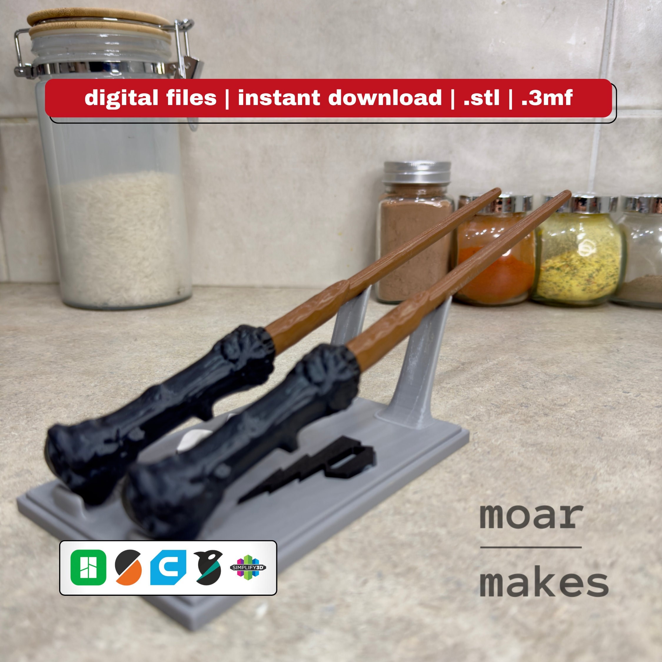 Magic Wand Salter 3D Print File | 3D Model | STL | 3MF | DIGITAL ...