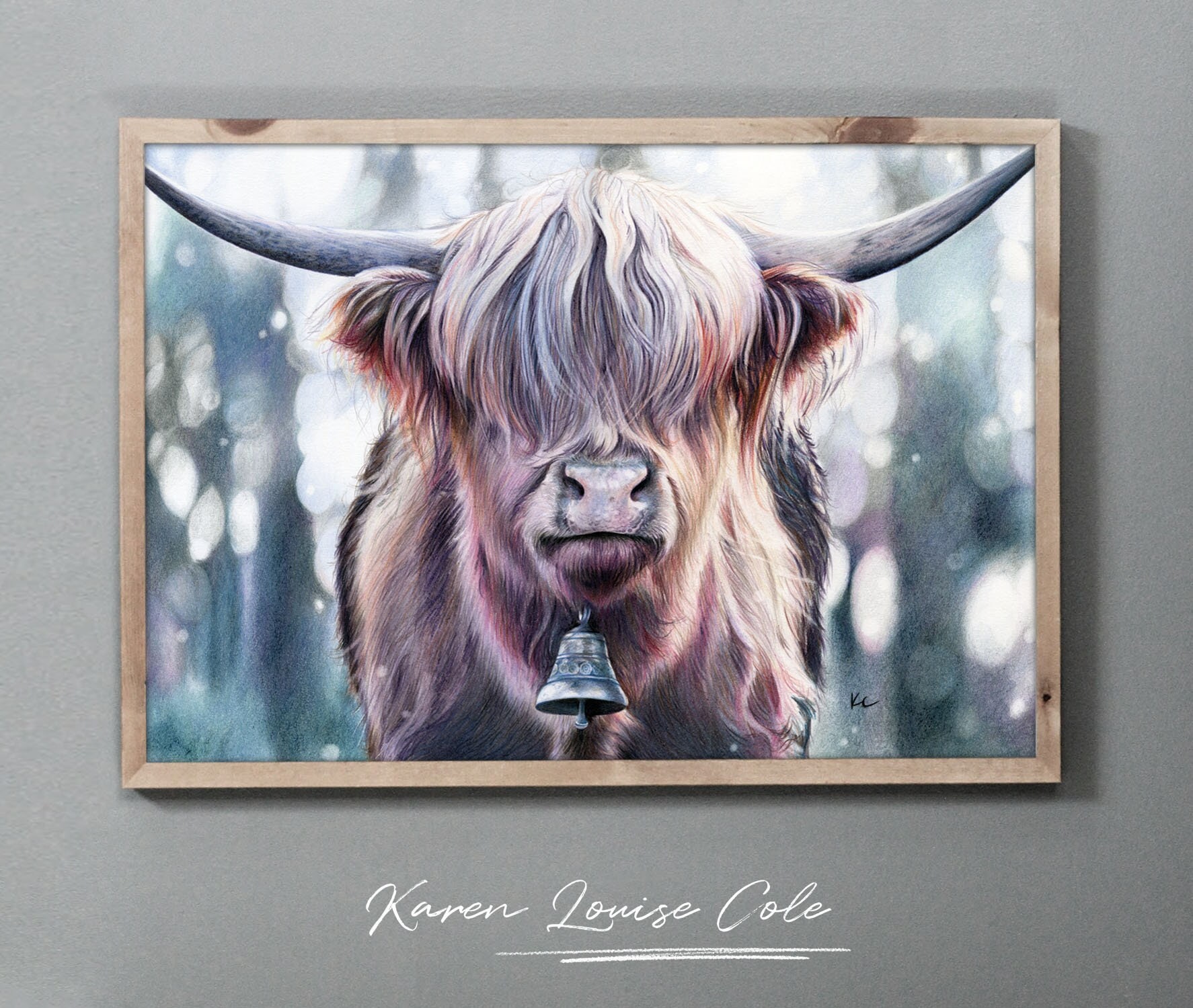 Highland Cow Print, Highland Cow Gift, Highland Cow Wall Art, Art Print ...