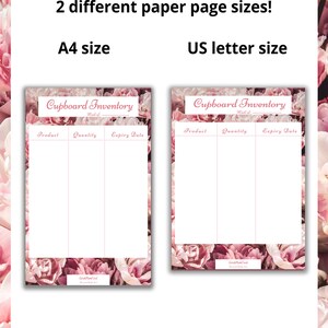 Best Digital Food Inventory Bundle- Cupboard, Fridge, Freezer Printable ...