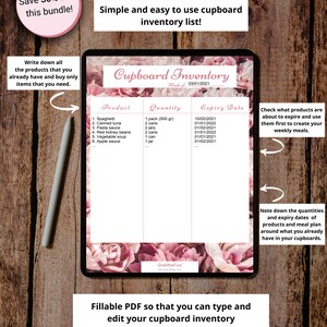 Digital Weekly Meal Planning Bundle Editable Instant Download PDF ...
