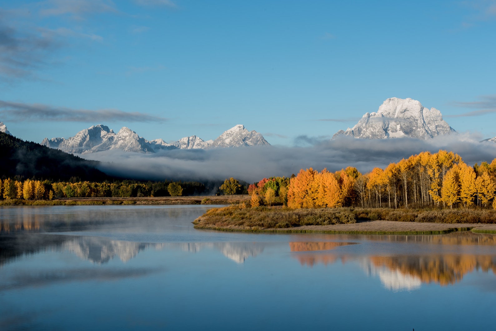 Oxbow Bend Fall Colors Print, Grand Teton National Park Folding Card - Etsy
