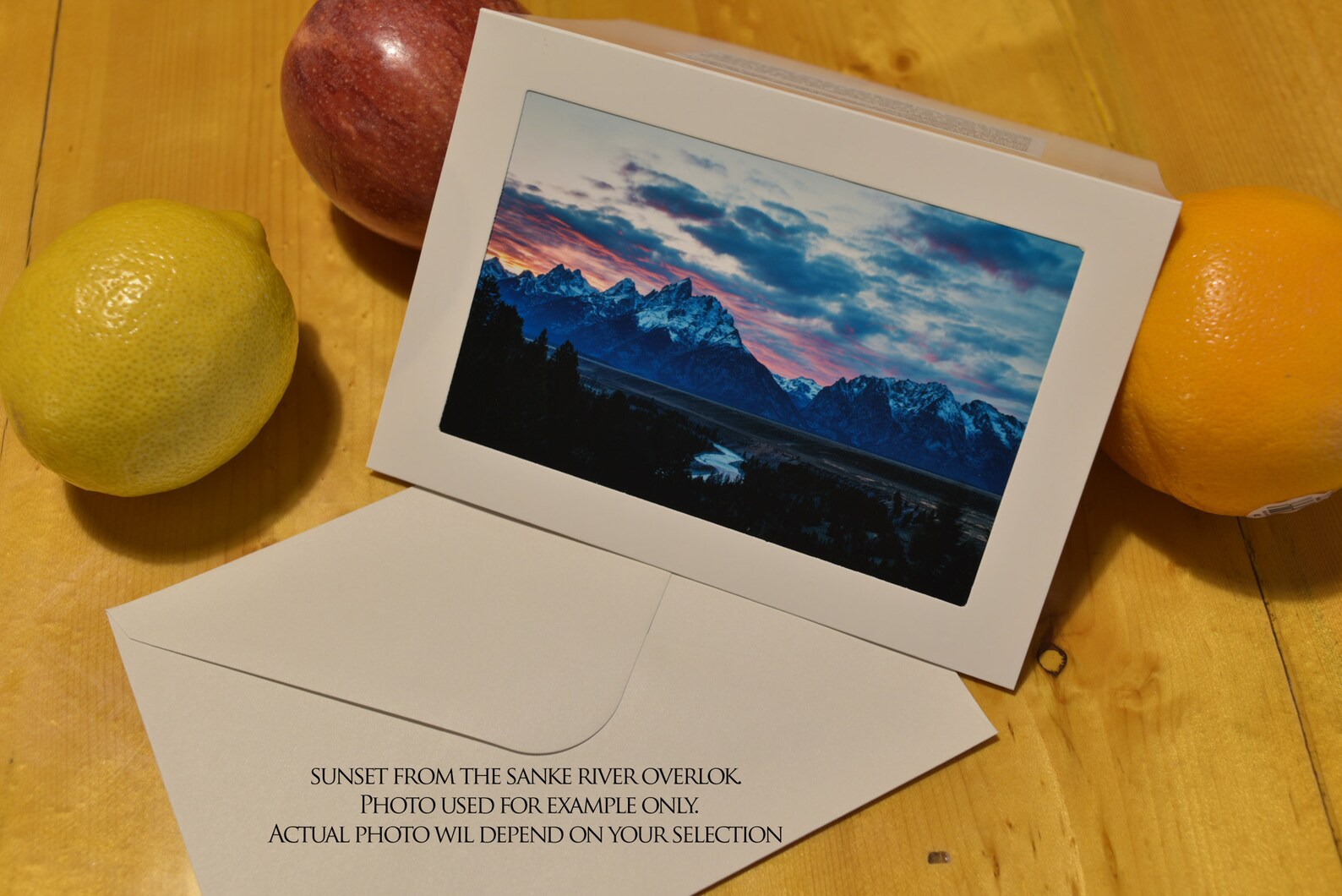 Oxbow Bend Fall Colors Print, Grand Teton National Park Folding Card - Etsy