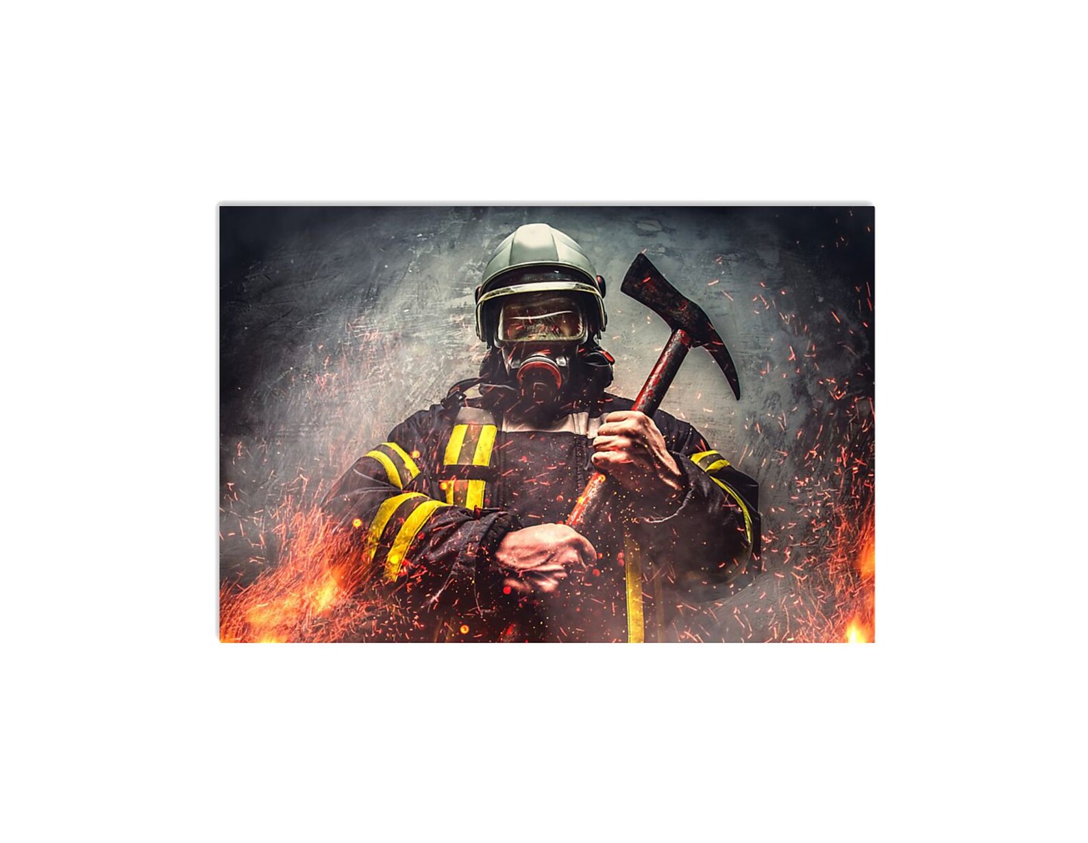 Firefighter Poster Firefighter Art Print Fireman Dad Hero | Etsy