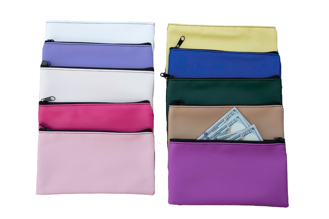 Mini Zipper Deposit Money Bag Savings Bag 10 Colors Available - Etsy