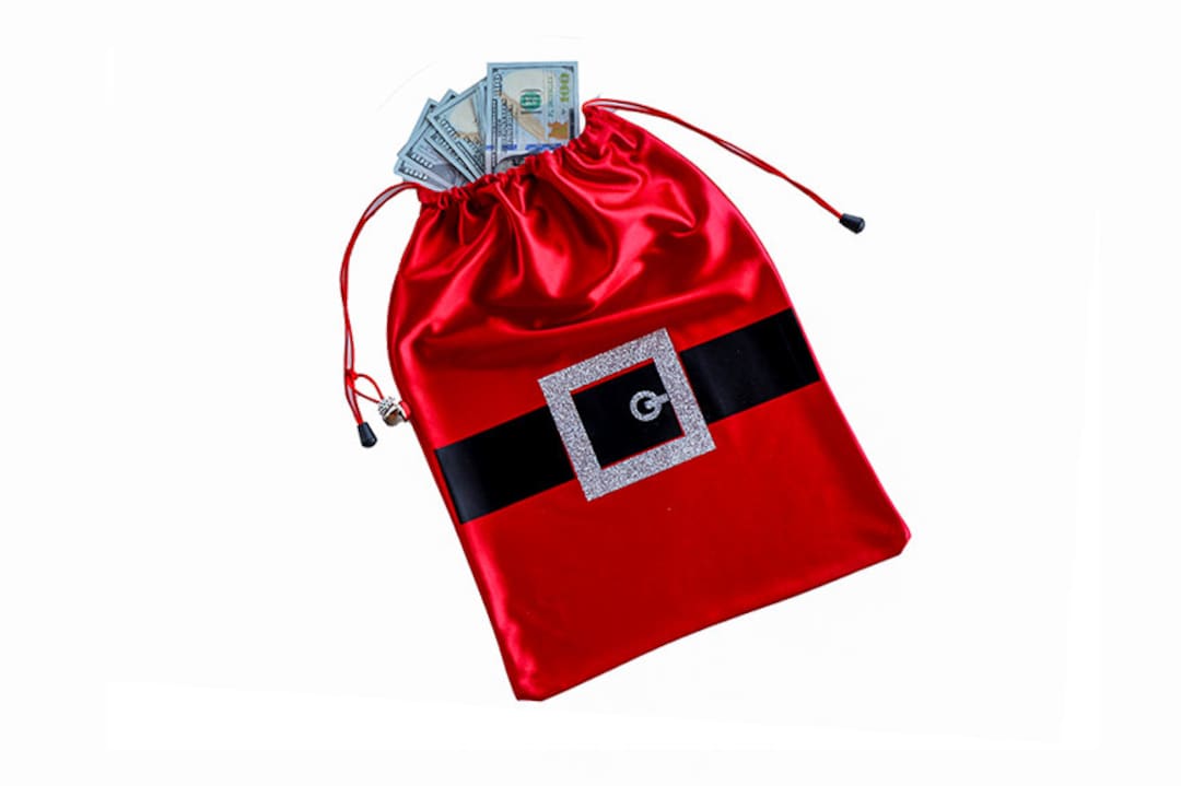 Super Silky Satin Lycra Santa Money Bag for Dancers - Etsy