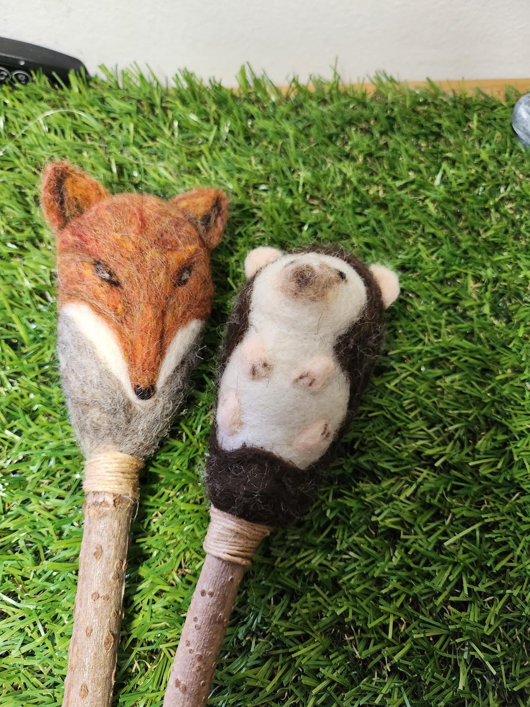 ANIMAL Drum Beater With Grip Handle. Fox. Hedgehog. - Etsy
