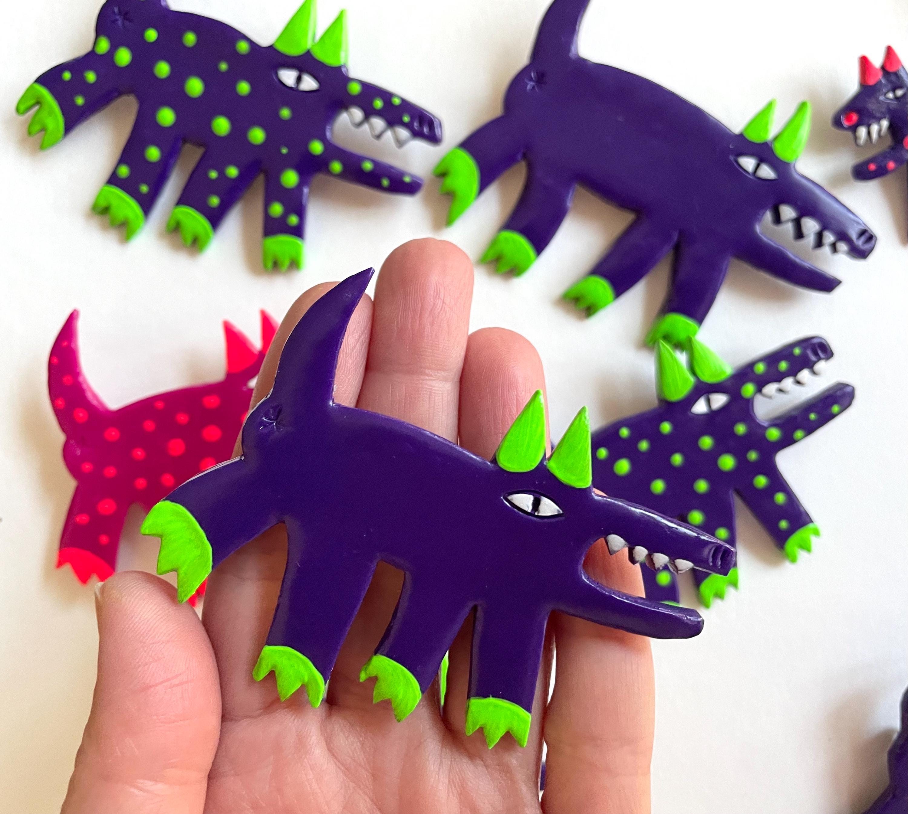 Unique Animal Brooches, Hand Shaped, Hand Painted, Original Pins, Fun ...