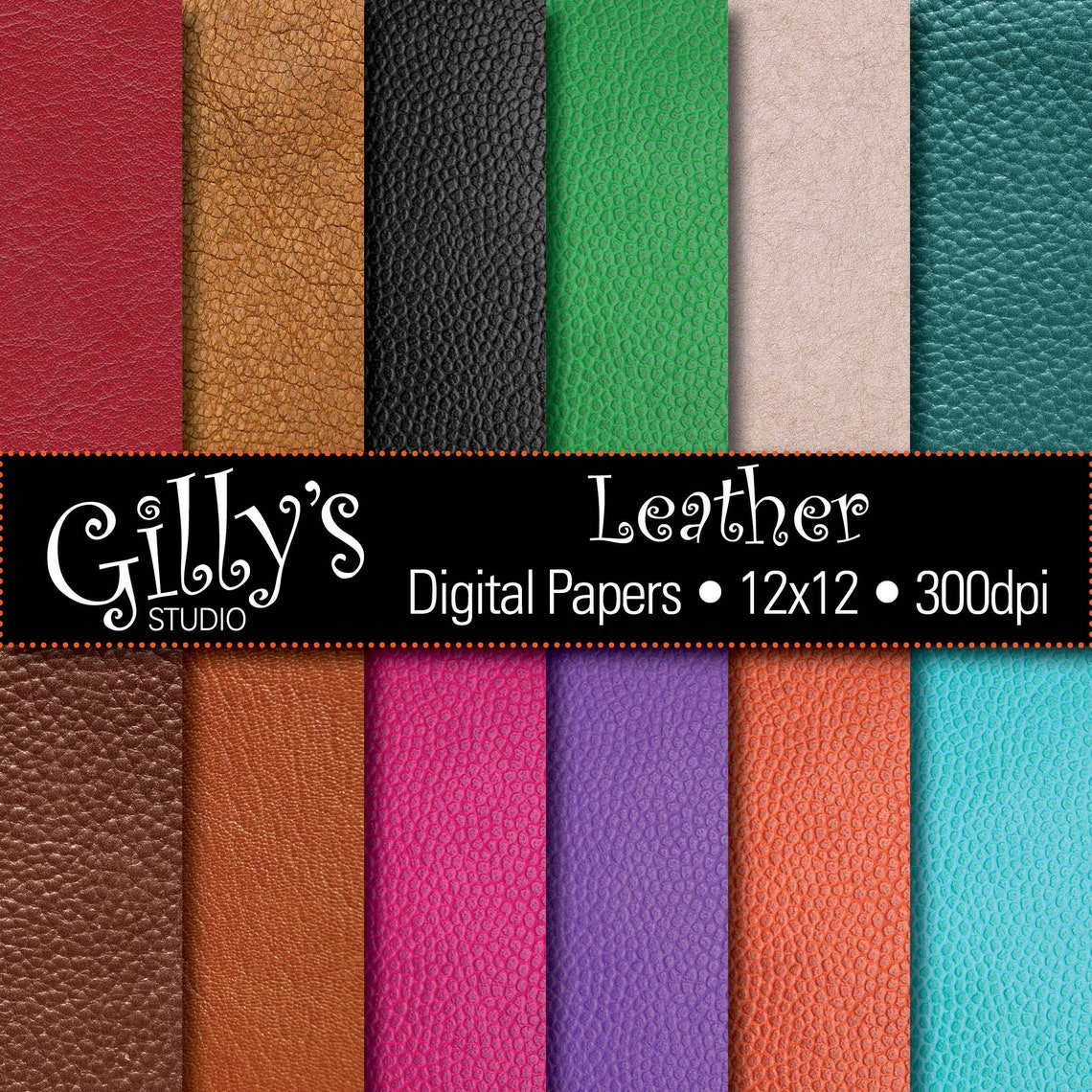 Leather Digital Paper: Leather Printables Leather - Etsy