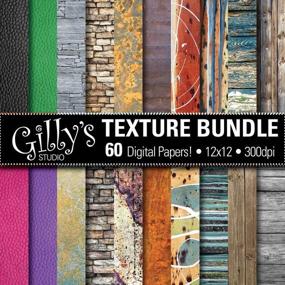 Textures Digital Paper Bundle: Textures Printables Digital | Etsy