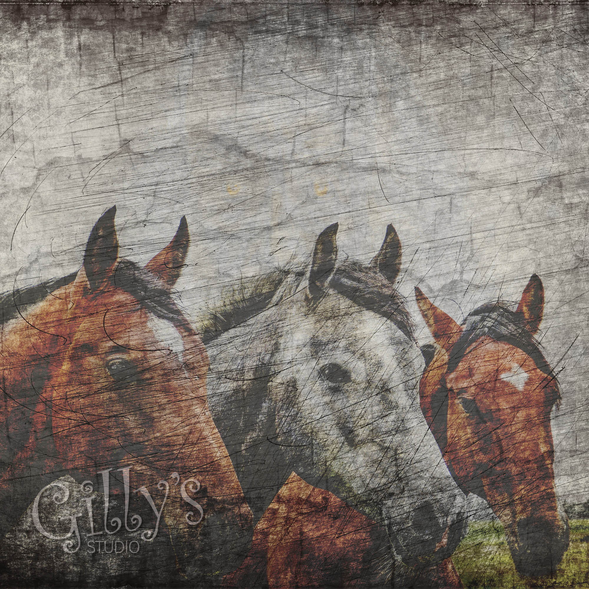 Horses Digital Paper: Horses Printables Horse Background | Etsy