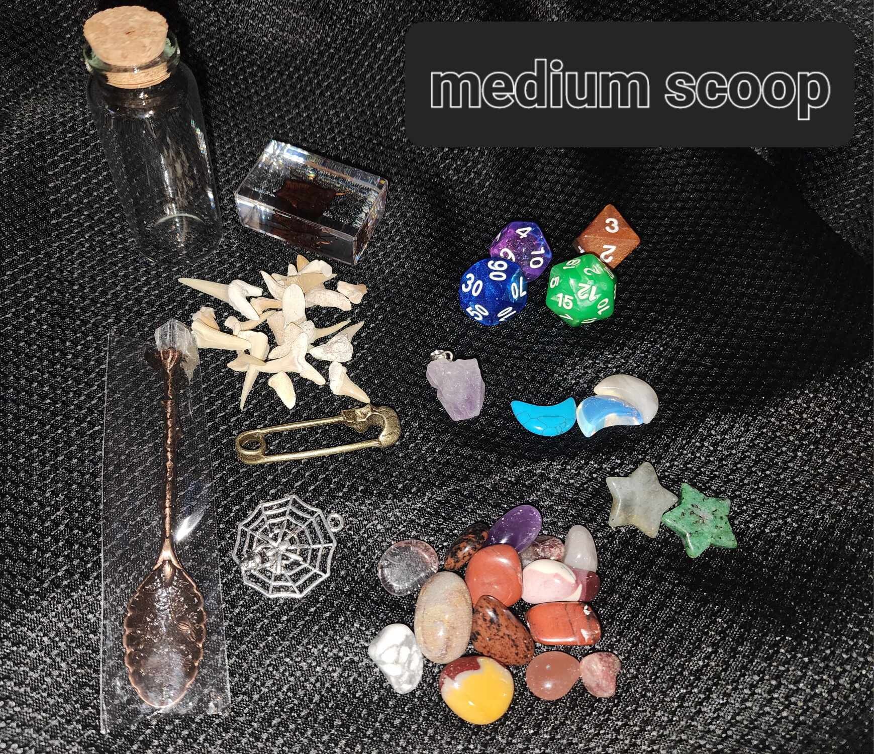 Confetti Scoops Stones, Crystals, Bones, Jars, Dice, Insects, Resin Art ...