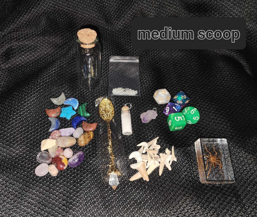 Confetti Scoops Stones, Crystals, Bones, Jars, Dice, Insects, Resin Art ...