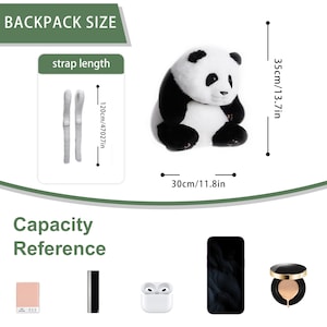 Exquisite Panda Backpack - Chongker Collectible Series - Handmade Plush ...