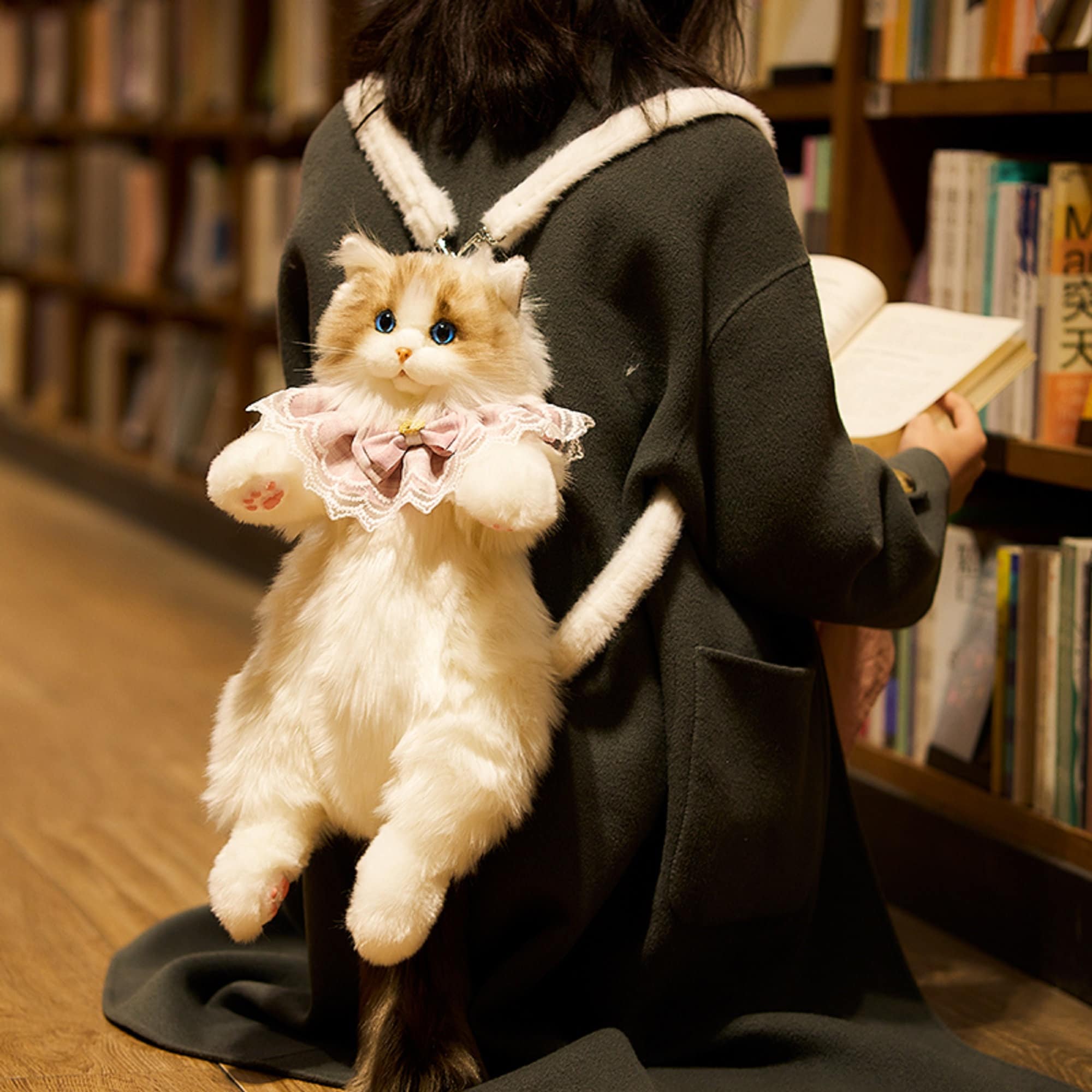 Chongker New Stuffed Animals Ragdoll Cat Backpack With - Etsy UK