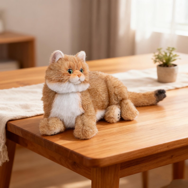 Interactive Plush Cat: Heartbeat, Meows, Purring Sounds - Etsy
