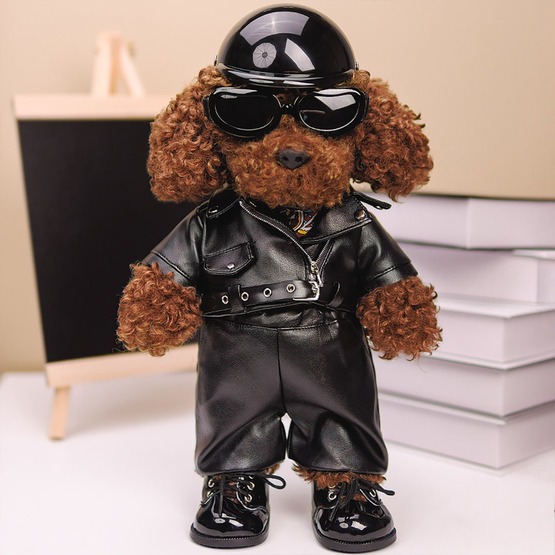 Chongker 13.3in Handmade Stuffed Poodle Doll - Realistic Plush Dog ...