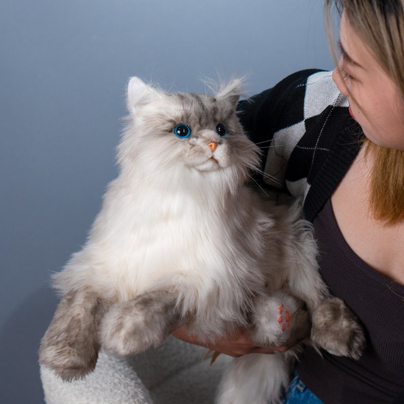 Realistic Plush Cat - Etsy