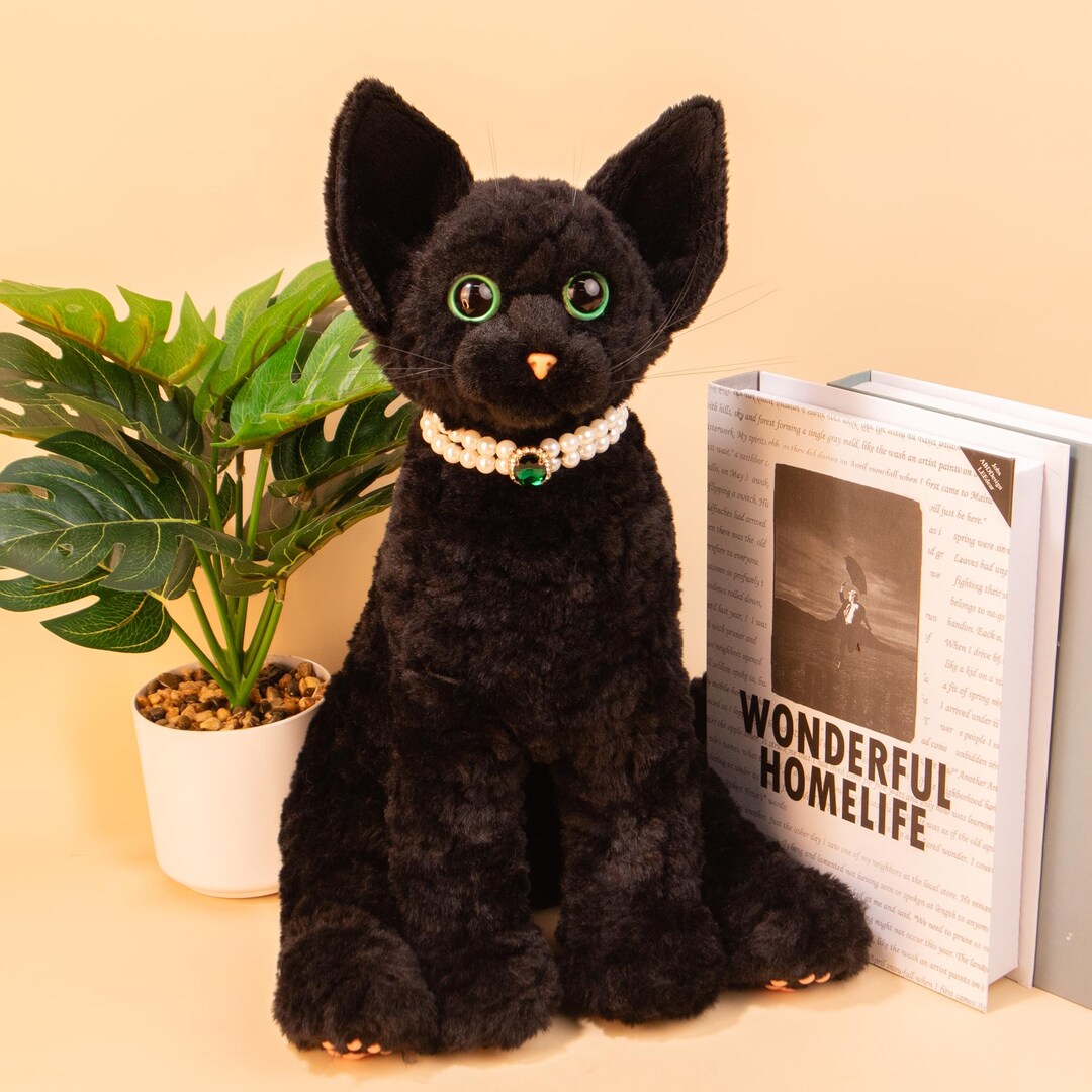 Handmade Devon Rex Cat Plush: Realistic Stuffed Animal Companion - Etsy