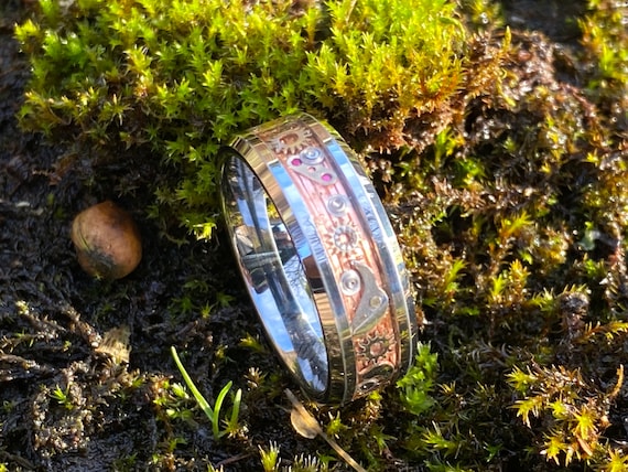 The Steampunk Engine Ring Copper handmade All Metal Watch | Etsy