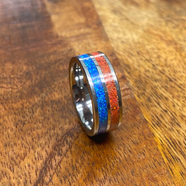 Red White and Royal Blue Ring - Etsy