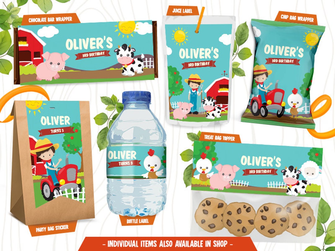 Farm Digital Birthday Bundle, Farm Animals Party Pack, Ranch Party ...