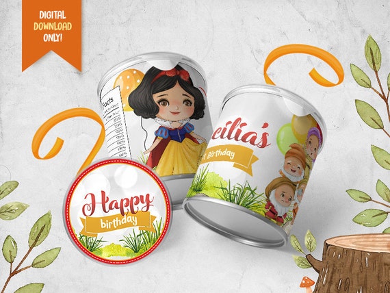 Princess 1.3oz Pringles Label Cute Princess Small Pringles - Etsy