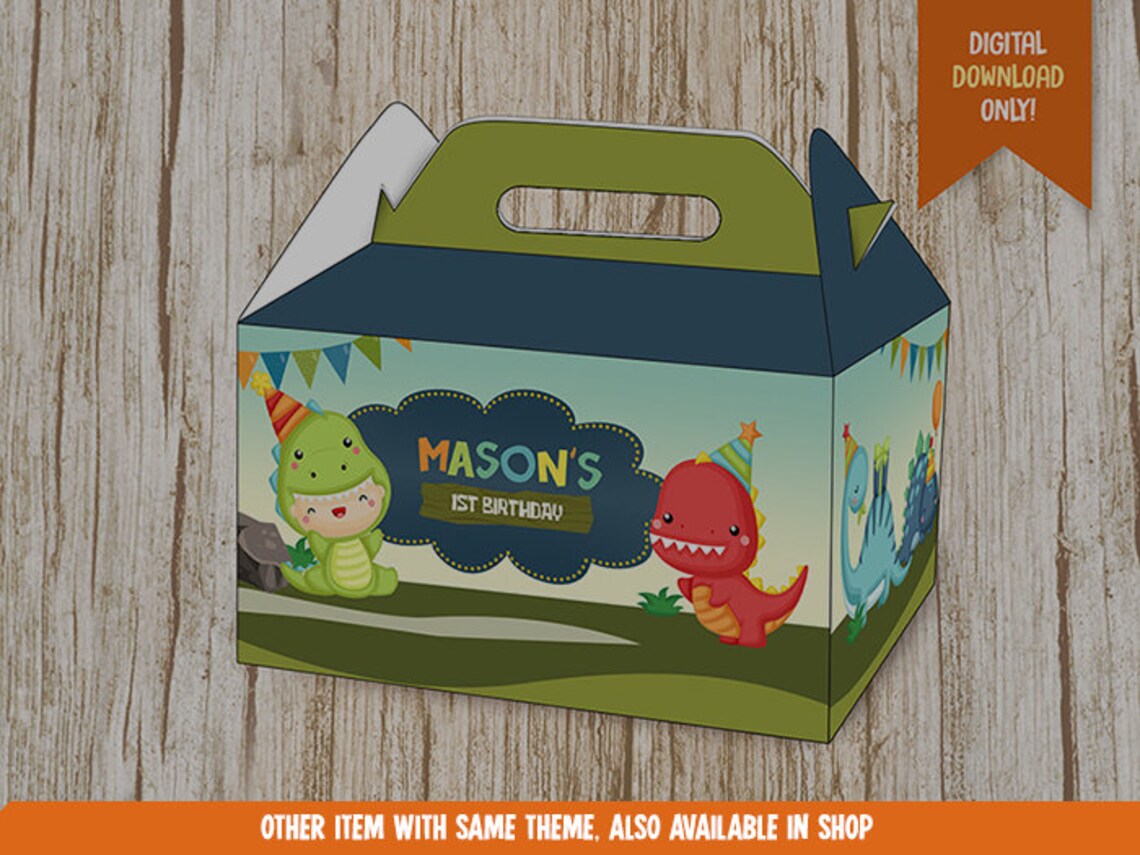 Dino Digital Water Bottle Labels Dinosaur Printable Bottle - Etsy