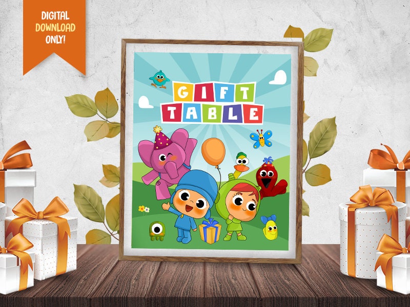 Kid and Friends Gift Table Sign Cute Animals Gift Table - Etsy