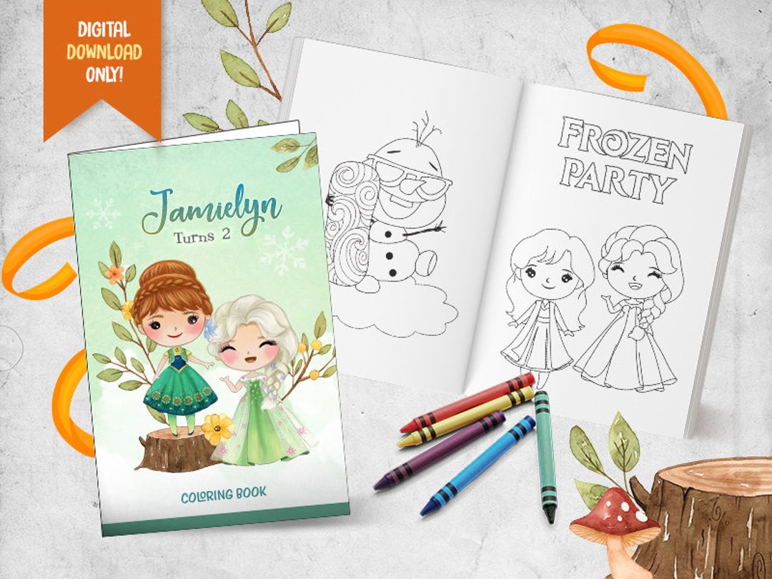 Snow Princess Coloring Book, Cute Princess Printable Activity Book ...
