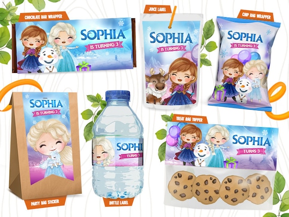 Snow Princess Digital Birthday Bundle Ice Princess Party | Etsy