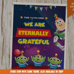 Aliens Invitation + FREE Thank You Card, Cute Alien Digital Birthday ...