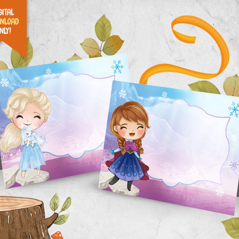 Frozen Place Cards - Etsy