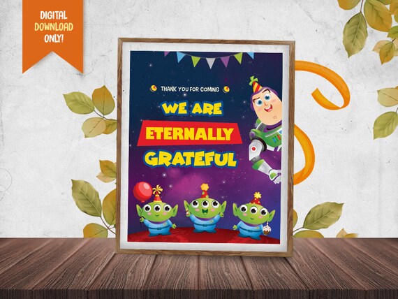 Astronaut Thank You Sign Board Aliens Thank You Poster Cute - Etsy